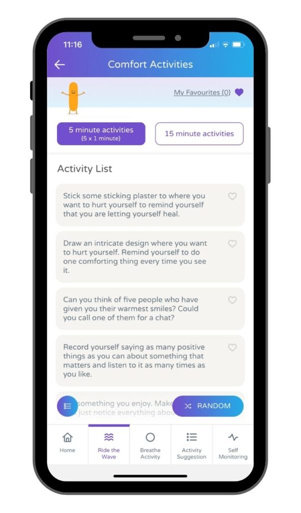 Home - Calm Harm App